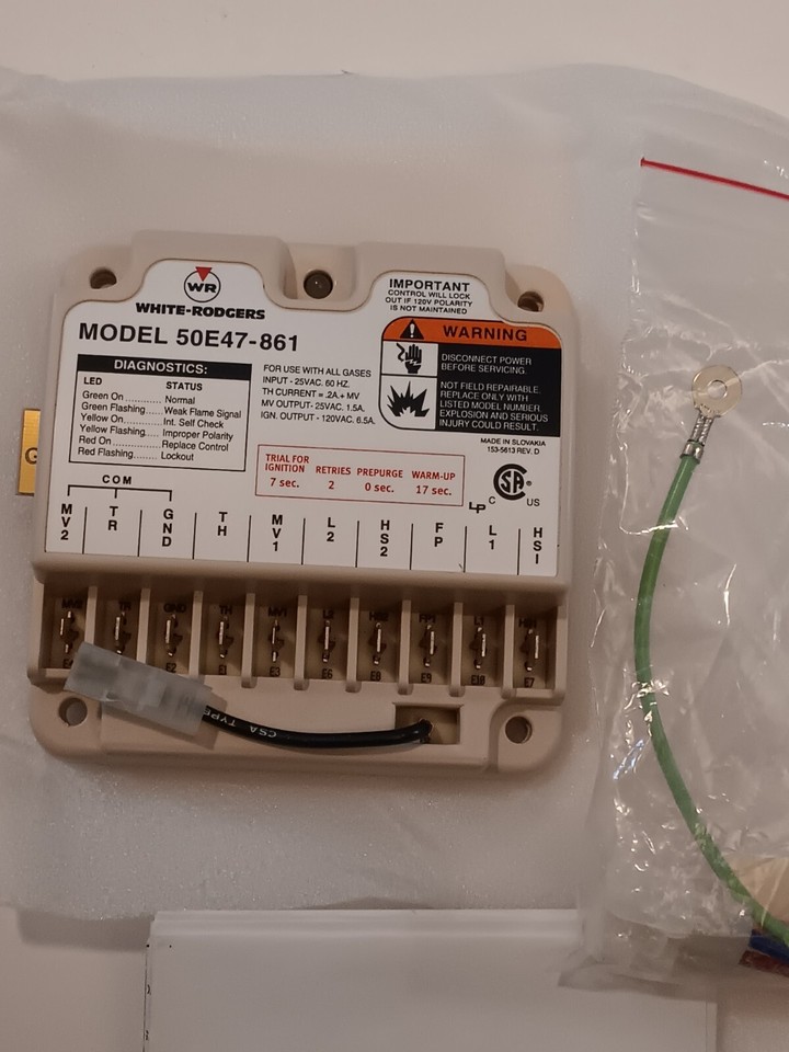 White-Rodgers 50E47-861 Hot Surface Ignition Control Module With ...