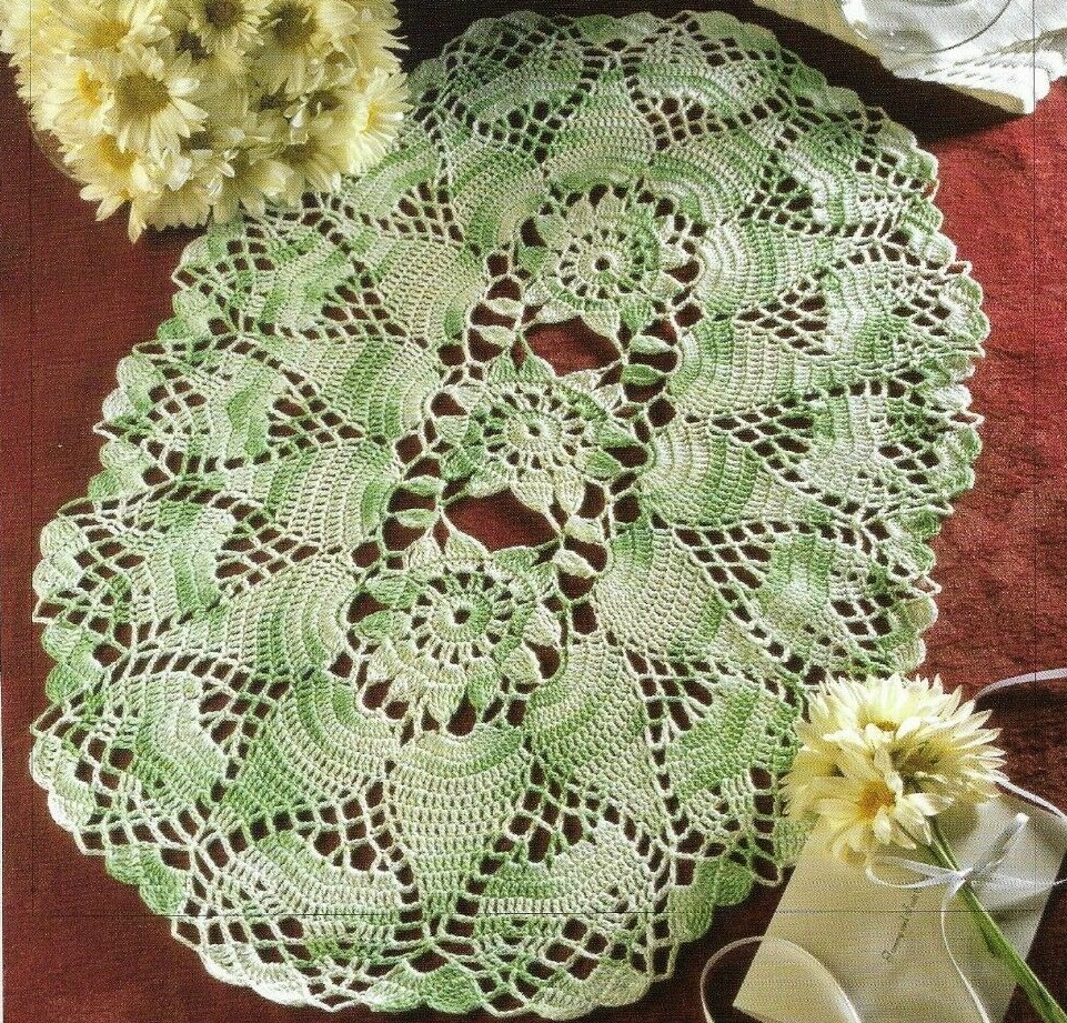 Oval Doily Crochet Pattern