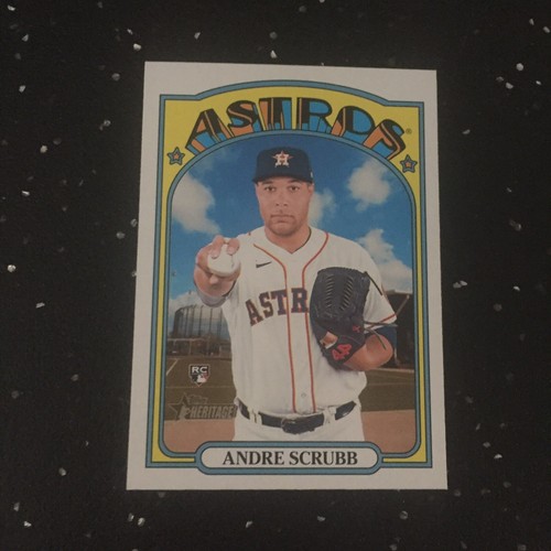 Andre Scrubb RC 2021 Topps Heritage Baseball #592 MLB Houston Astros ...