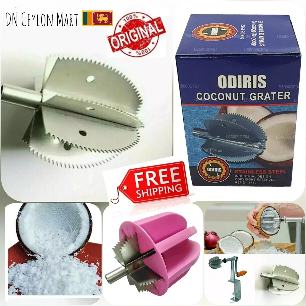 Graterhead Electric Coconut Grater Head Blade Heavy Duty Coconut