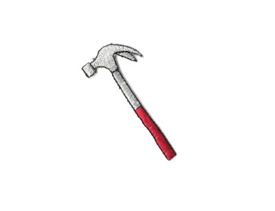 Hammer - Hand Tool - Carpenter - Mechanic - Embroidered Iron On Patch ...