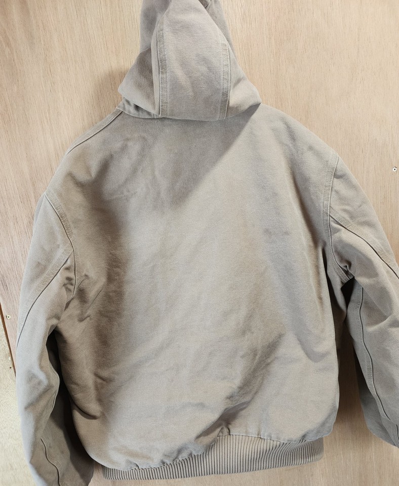 vtg Carhartt J130 Tan Sand Trucker Custom Work Jacket Coat Men's SzL ...