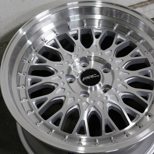 18x8.5/18x9.5 ARC AR1 5x110 35/35 Silver Machined Wheels Rims Set(4) 73 ...
