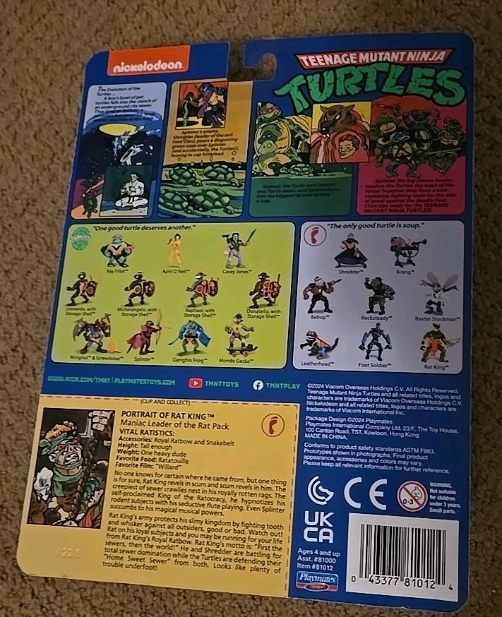 Playmates Rat King Retro TMNT 40 years Reissue 2024 | eBay