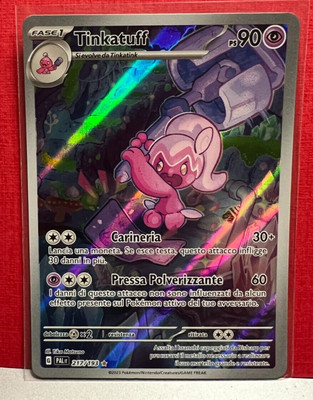 Card Carta Pokemon Tinkatuff #217 Evoluzioni a Paldea | eBay