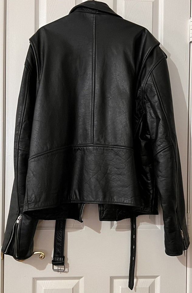 Xelement Advanced Motorcycle Gear. Leather Jacket. 5XL. Black. All ...