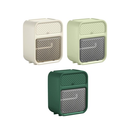 Tissue Box Holder, Bathroom Organizer, Punch 2 Tier Wall Mount ...