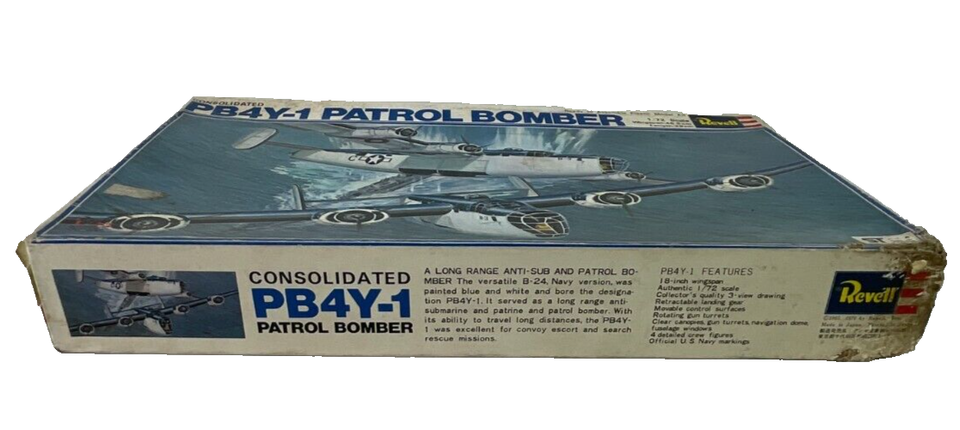 Revell 1/72 PB4Y-1 Patrol Bomber WWII Aircraft Model Kit Open Box Japan ...