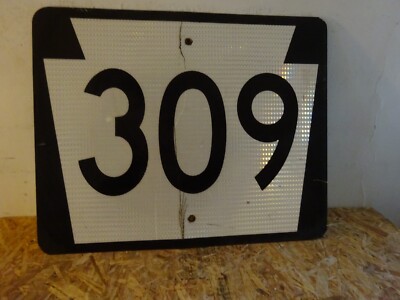 Route 309 Sign Pennsylvania Street Road Garage Man Cave | eBay