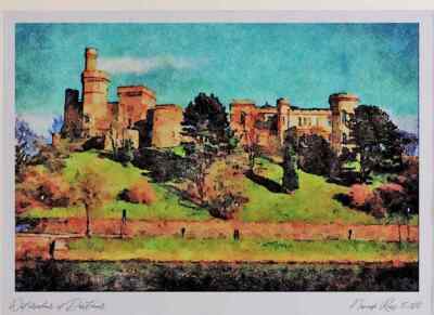 691049 Inverness Castle Scotland A3 Watercolour print | eBay UK