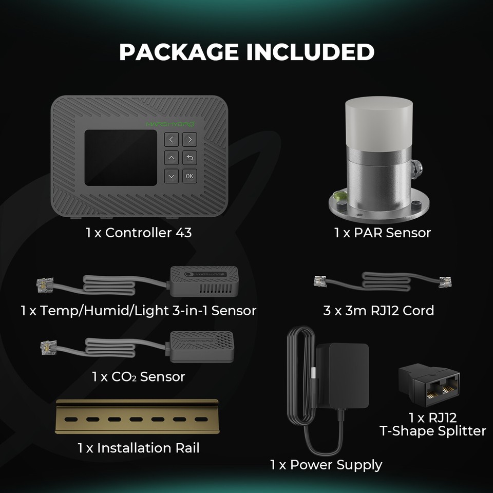 Mars Hydro Controller 43 Smart Environmental Control System CO2 PPFD ...