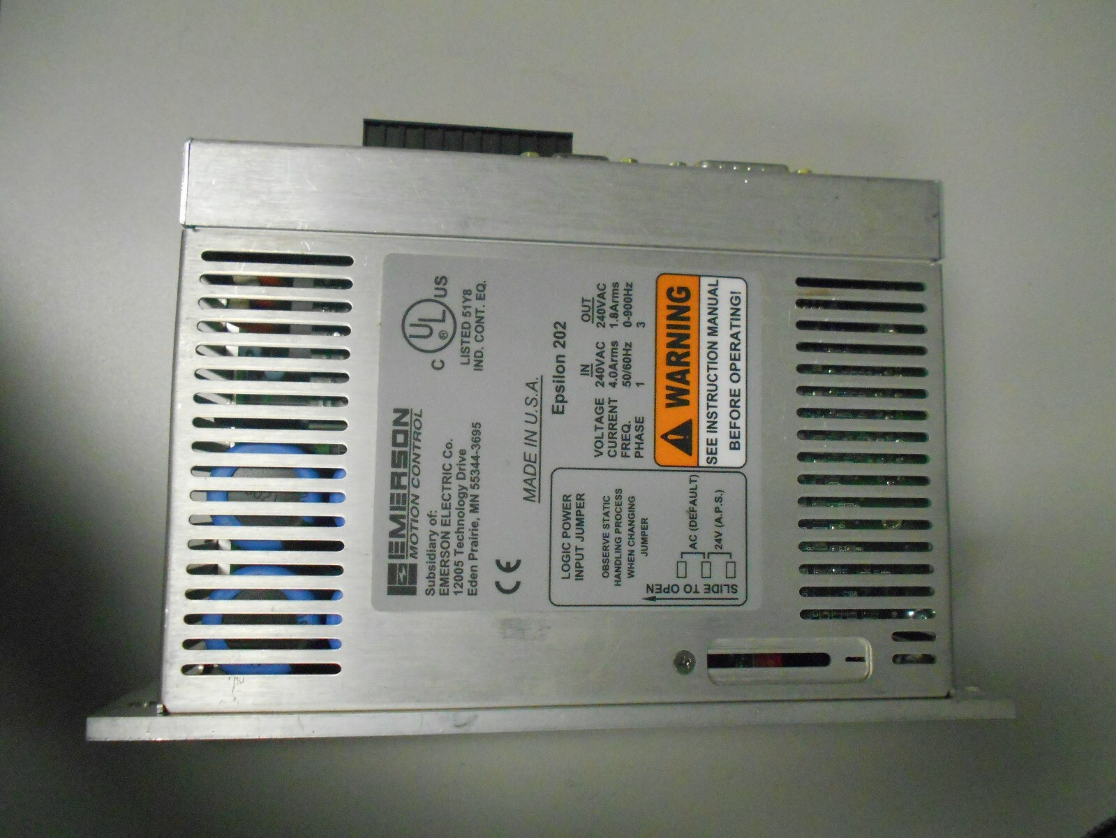 EMERSON MOTION CONTROL EPSILON Eb-202-00-000 | eBay