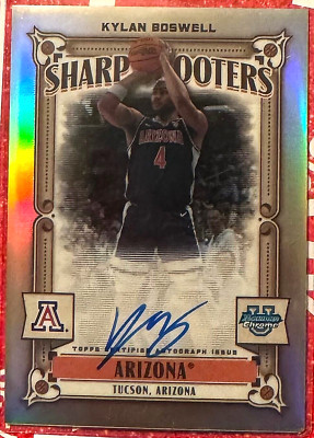 2023-24 Bowman U Chrome Sharp Shooters Auto/50 Kylan Boswell Basketball ...