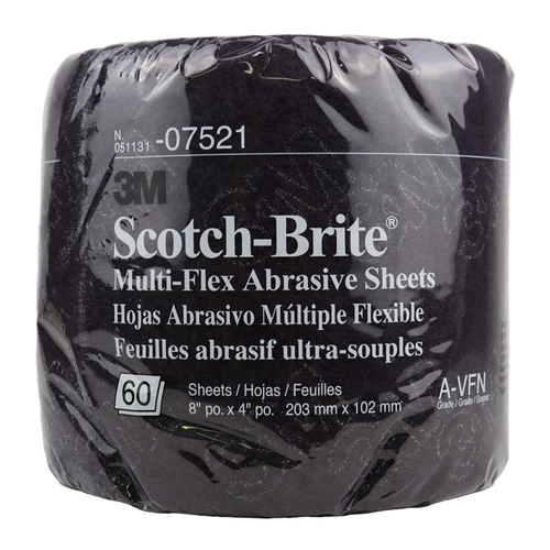 3M Scotch-Brite Multi-Flex Abrasive Roll Maroon Very Fine 8 inch x 4 ...