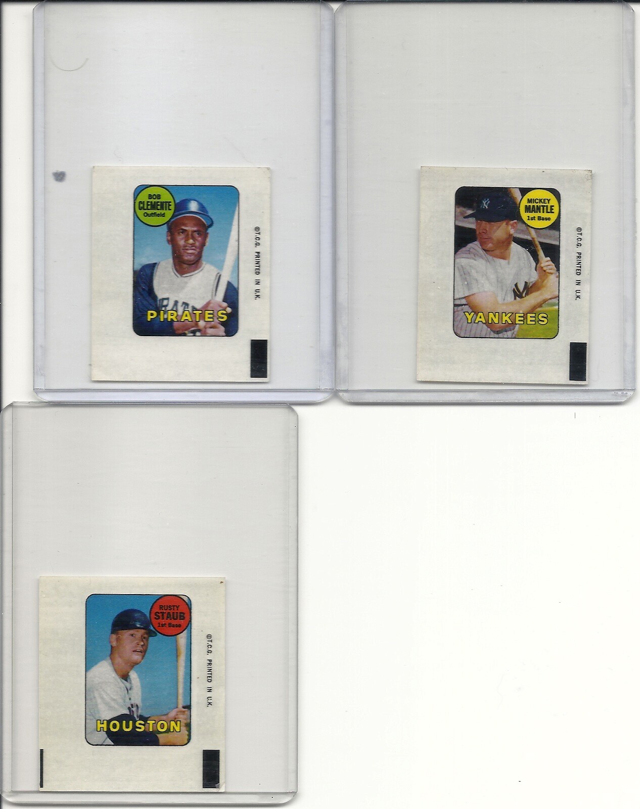 1969 TOPPS ROBERTO CLEMENTE DECAL STICKER | eBay