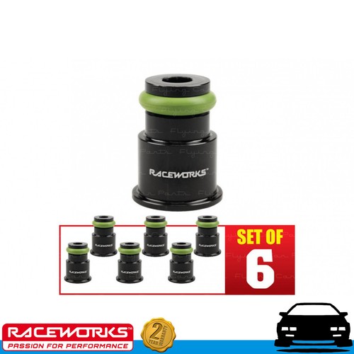 RACEWORKS 6 x Injector Extension 3/4" to Full Length 14MM-14MM Fuel E85 ...