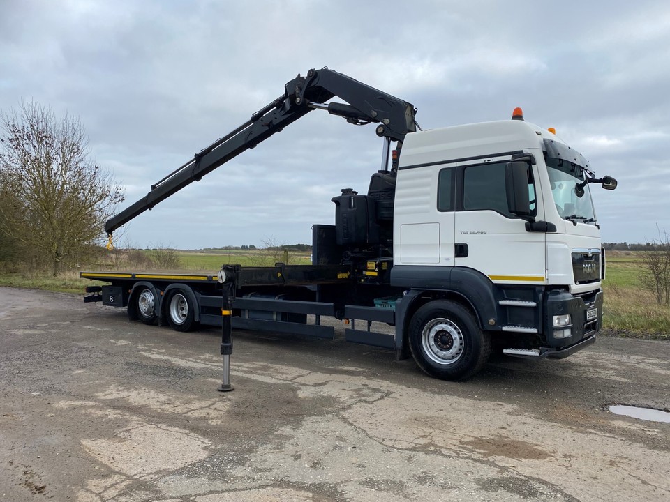 2013 MAN TGS 400 Sleeper Cab 26t Flat Truck with Fassi F310 Crane | eBay UK