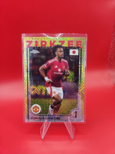2025 Topps Chrome UEL Joshua Zirkzee Japan Edition /150 Manchester ...