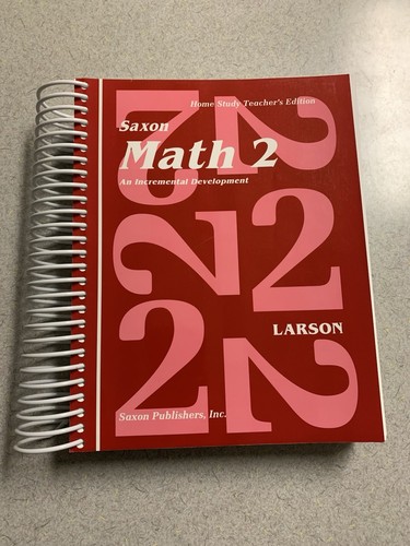 Saxon Math 2 Home Study Teacher's Edition | eBay