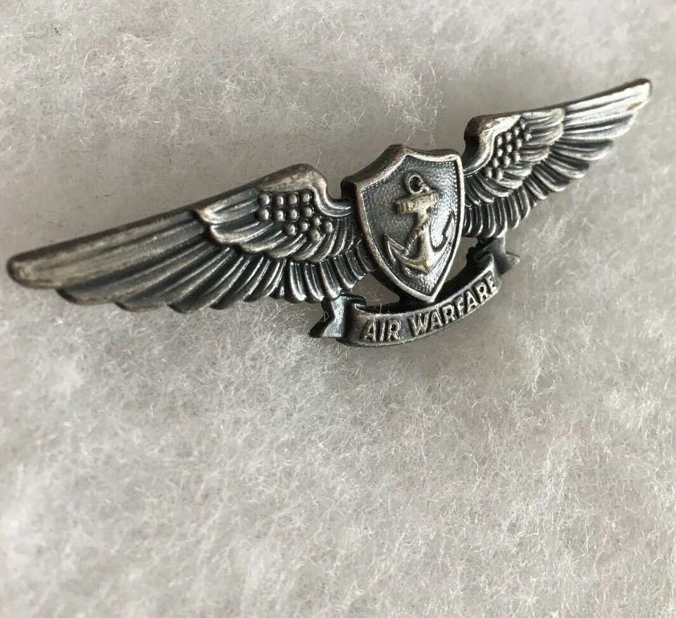 Wings Pin Aviation Air Warfare Badge Pin Navy Anchor Enlisted Pin A621 ...