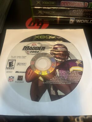 Madden NFL 2002 Microsoft Original Xbox Loose DISC ONLY TESTED WORKing ...