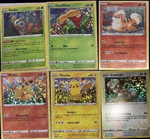 Complete 6 Card *Rare HOLO BLEED ERROR 2022 Match Battle Pokemon Cards ...