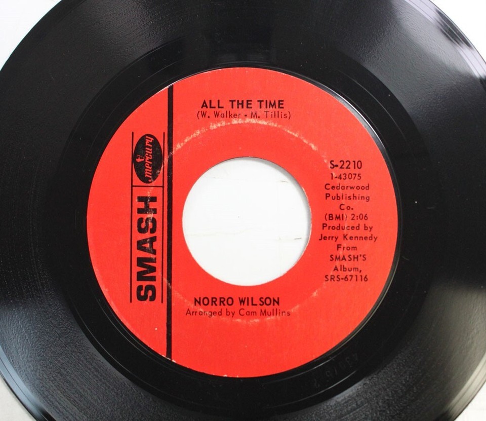 Country 45 Norro Wilson - Love Comes But Once In A Lifetime / All The ...