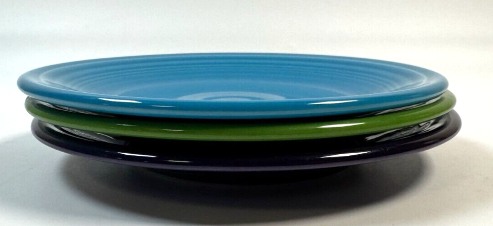 15 Fiestaware Pieces Peacock Purple Red Green Fiesta Ware Made In USA ...