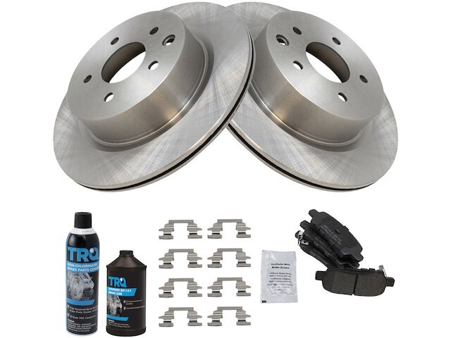 TRQ 23KD89W Rear Brake Pad and Rotor Kit Fits 2009-2013 Infiniti G37 ...