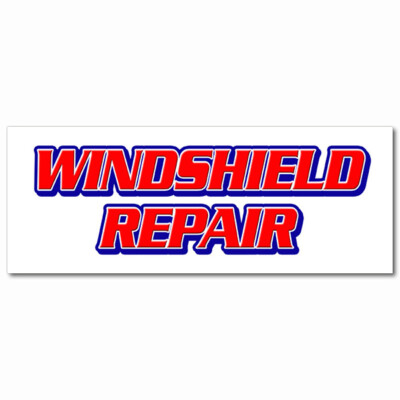 WINDSHIELD REPAIR DECAL sticker glass repair specialist automotive cars ...