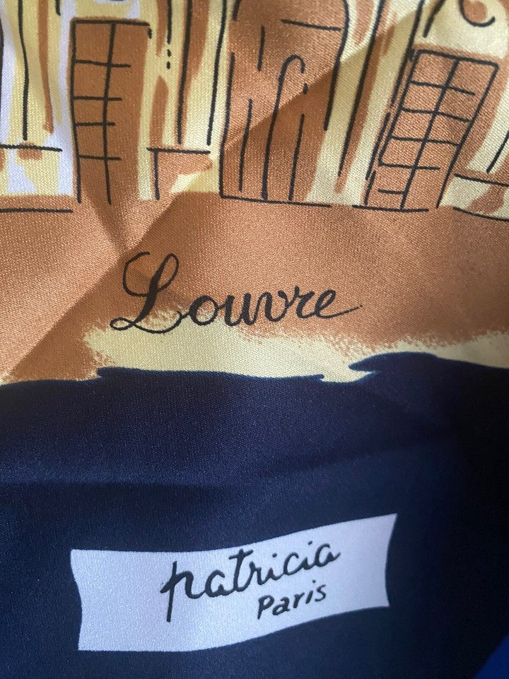 Vintage Scarf Patricia Paris Made In Italy Eiffel Tower Opera Sacre ...