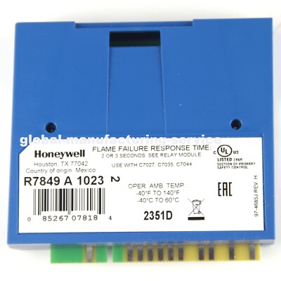 NEW Honeywell R7849A1023 Ultraviolet Flame Amplifier R7849A1023 | eBay
