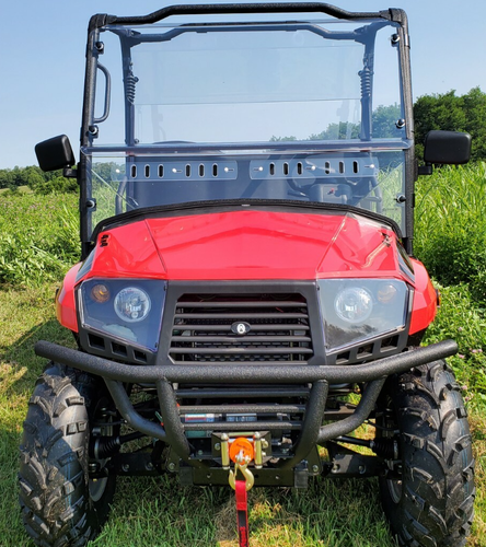 HiSun HS400 / Coleman UT400 2Pc Lexan Windshield with Quick Straps ...