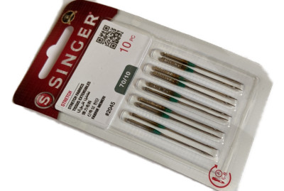 Yellow Band Ball Point Needles 2045 Size 70/10 for Singer Stretch ...