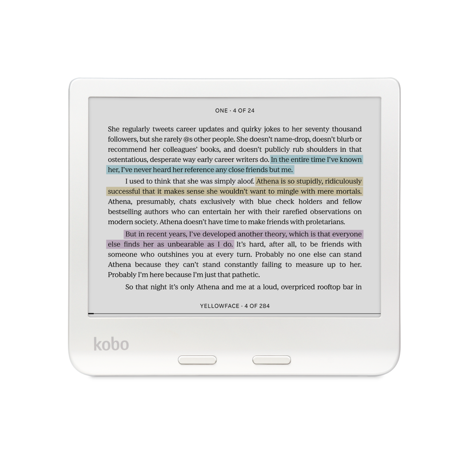 Kobo Libra Colour eReader 7" Glare-Free Colour E Ink - White (Open Box ...