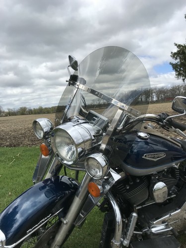 Harley Davidson Road King windshield light tinted MID 16.5" Lexan ...