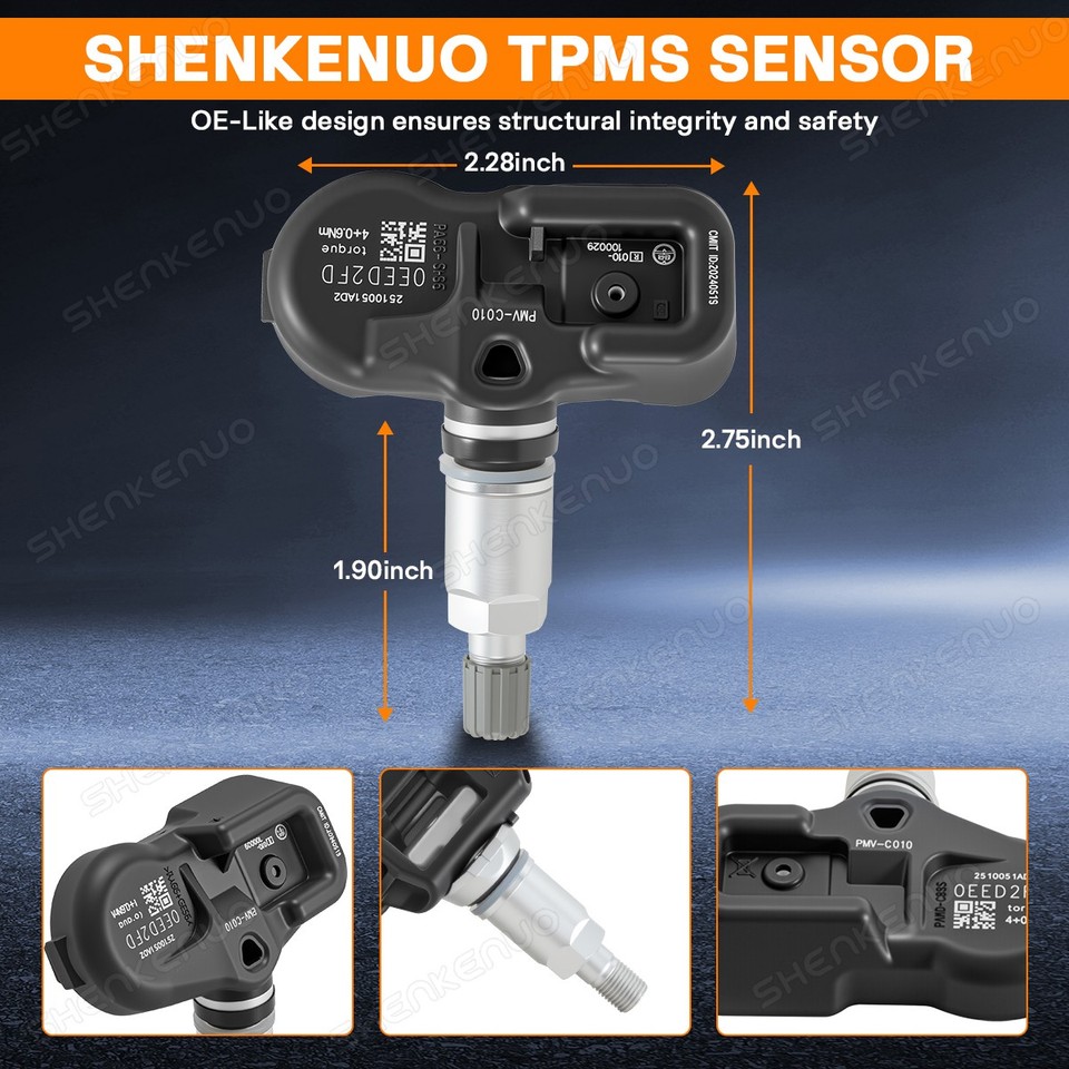 For 2016-2019 Toyota Mirai /Prius -4x TPMS Sensors (42607-06020 ...
