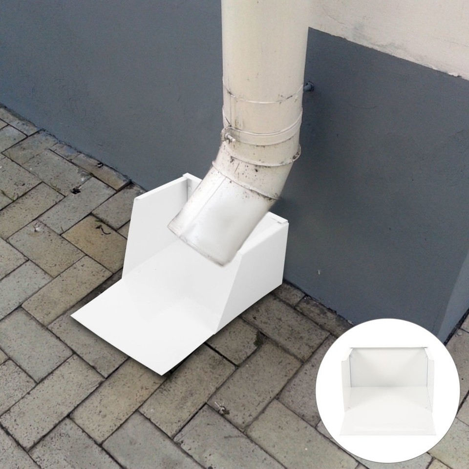Aluminum Alloy Rain Gutter Downspout Splash Block Gutter Extension Tray ...