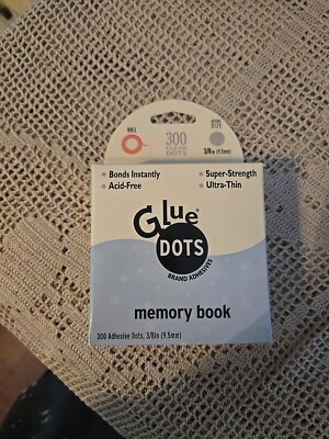 Glue Dots Archival Quality 300 dots 3/8 inch Super Strength Ultra Thin ...