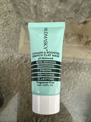 Mudmasky Vitamin-A Booster FRENCH Clay Mask / 0.5 fl oz Travelsize, 4 ...