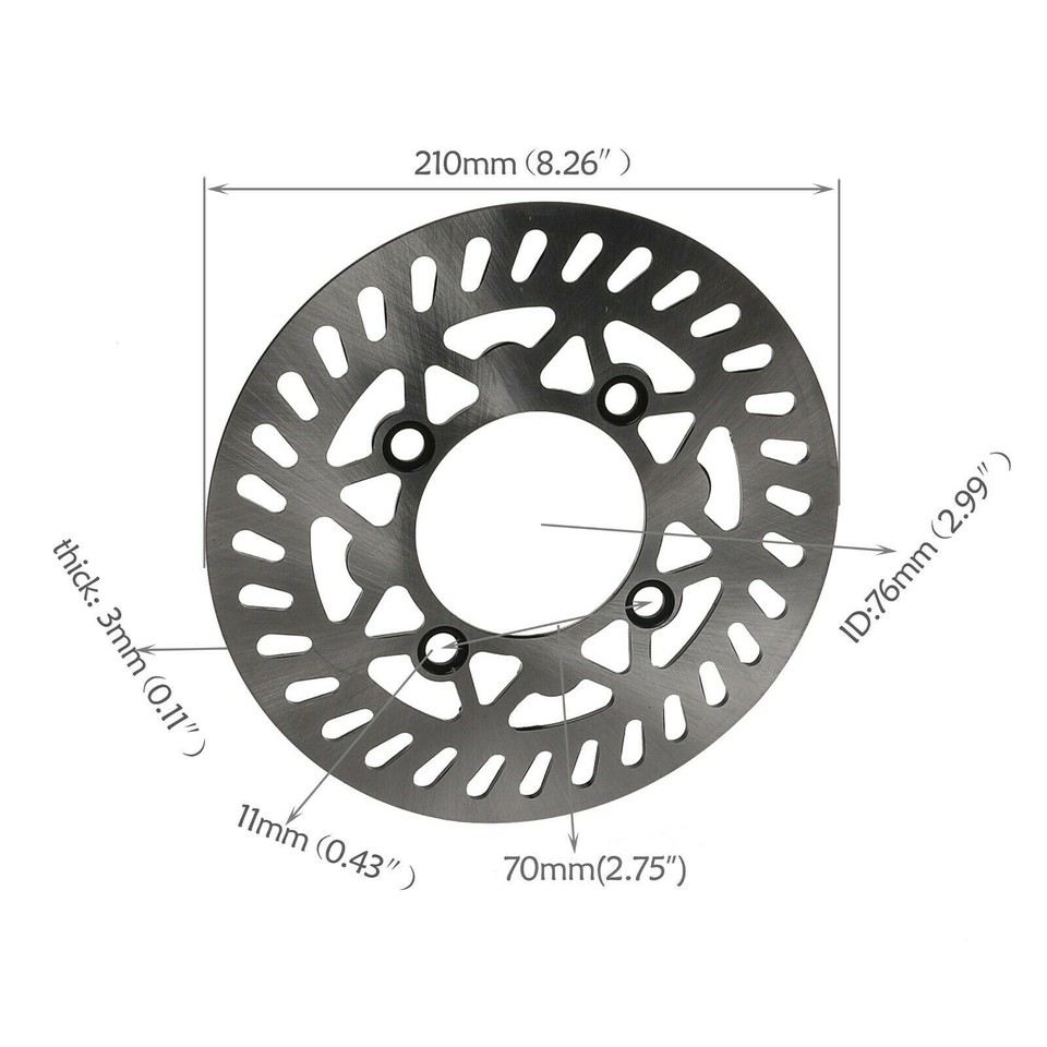 12/14/16/17/19''inch 2.50-10 Rim Wheel Tire Tyre Disc/Drum Brake Pit ...