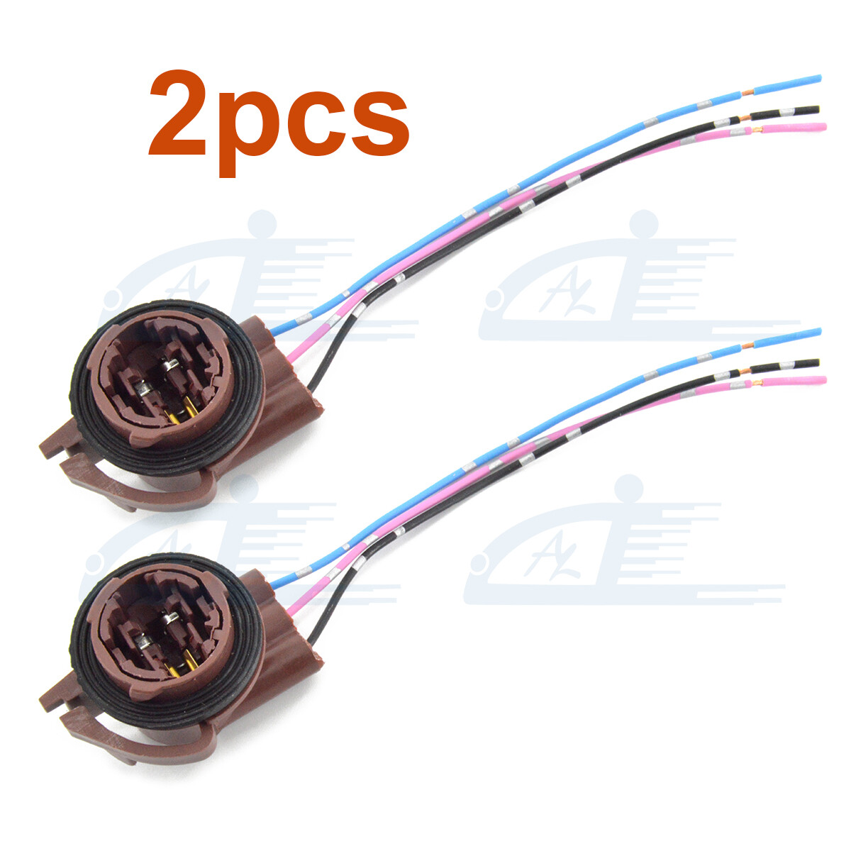 2pcs 3157 4157 Bulb Socket Pigtail Harness Wire Plug for Turn Signal ...