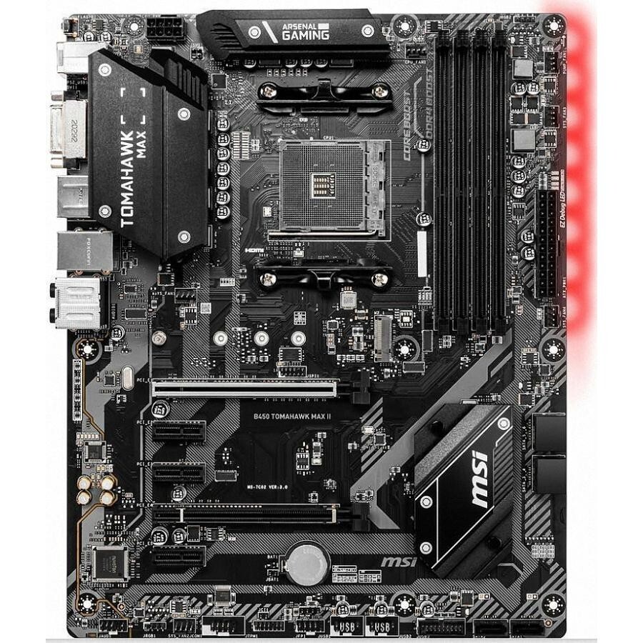 MSI B450 TOMAHAWK MAX ATX Motherboard MB4822 Mystic Light PC Item AMD ...