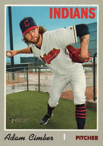2019 Topps Heritage # 605 Adam Cimber Cleveland Indians | eBay