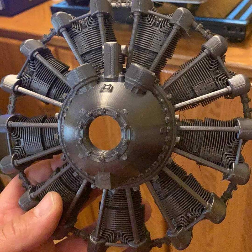 Dummy radial engine P&W Wasp STL | eBay
