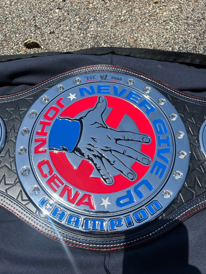 JOHN CENA Autographed SIGNED WWE LEGACY Champion Title Belt COA Spinner ...