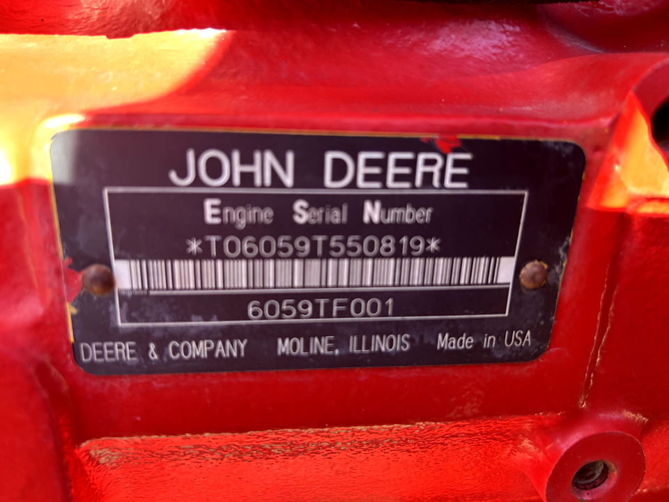 John Deere 6059T001 Power Unit low hrs 6059 series 5.9 L Turbocharged ...