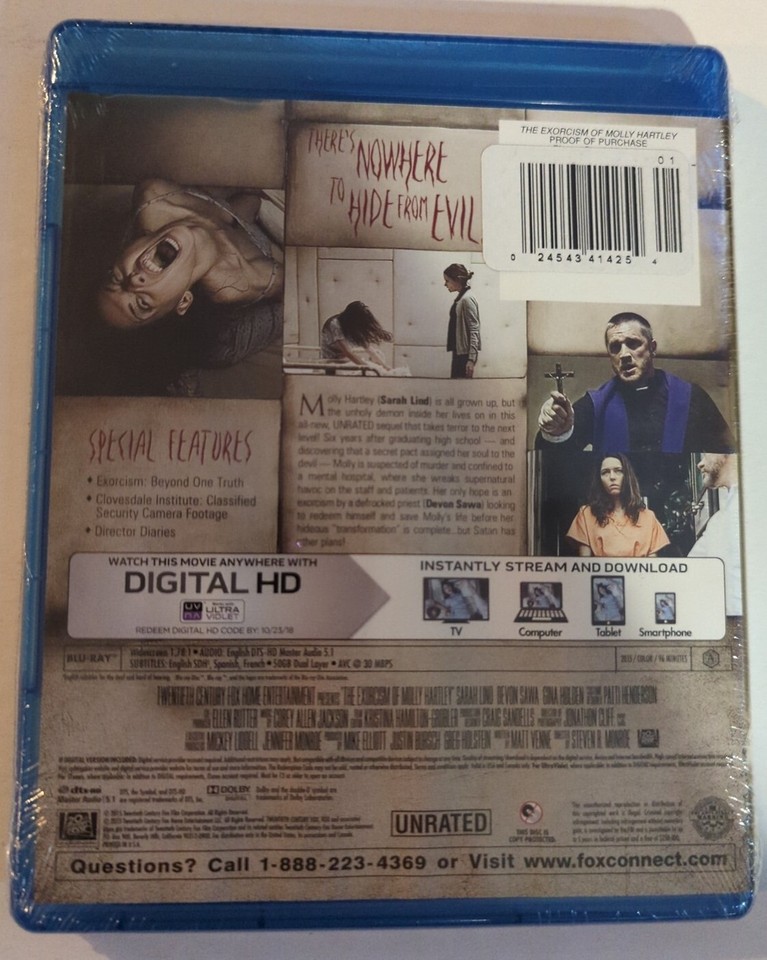 The Exorcism of Molly Hartley (Blu-ray Disc, 2015) ~ UNRATED ~ Brand ...