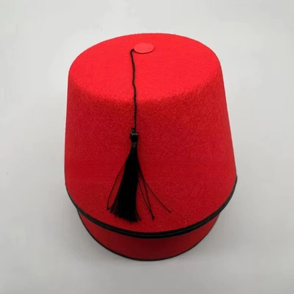 Breathable Tarboosh Fez Hat Moroccan Hat Turkish Tassels Cap Party Hat ...