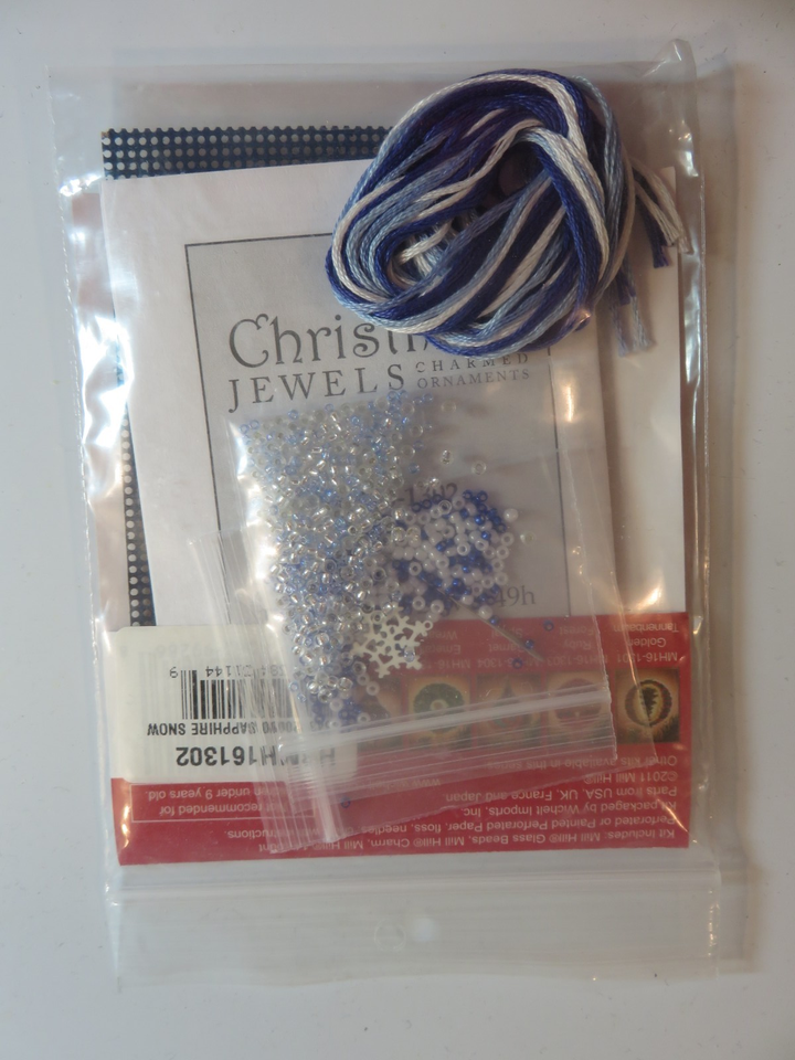 Mill Hill ~ Christmas Jewels ~ Sapphire Snow ~ Beaded Ornament Kit | eBay